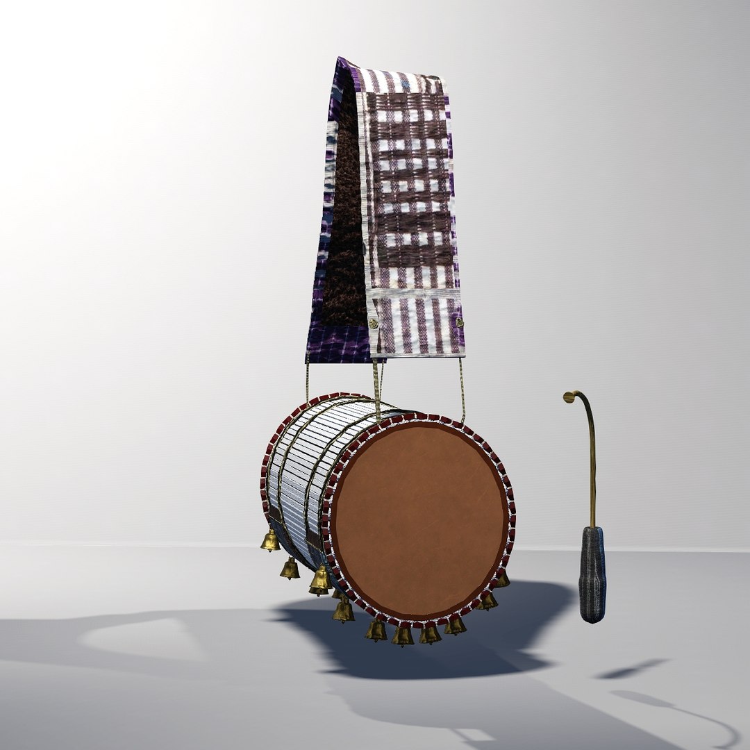Talking Drum Yoruba Mother Of Drums Iya Ilu 3D Model - TurboSquid 2328176