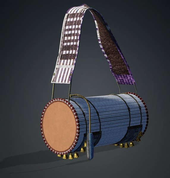 modelo 3d Tambor parlante yoruba madre de los tambores iya ilu ...