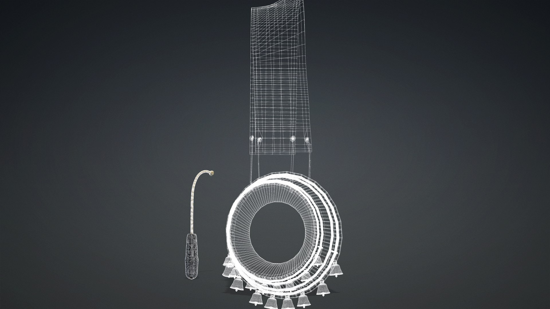 Talking Drum Yoruba Mother Of Drums Iya Ilu 3D Model - TurboSquid 2328176