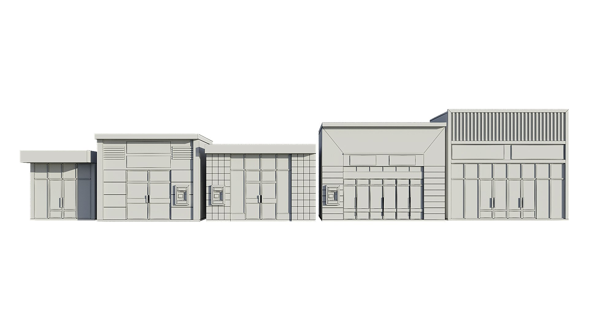 3D Commercial Storefront Shopfront Shop Retail City - TurboSquid 1837084