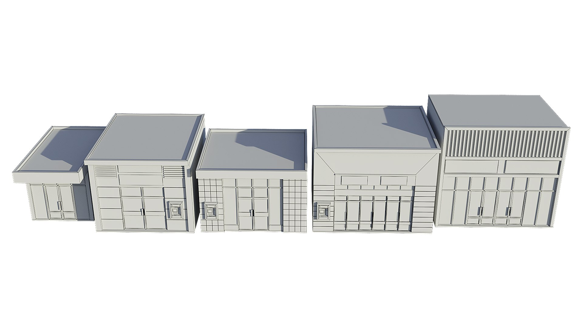 3D Commercial Storefront Shopfront Shop Retail City - TurboSquid 1837084