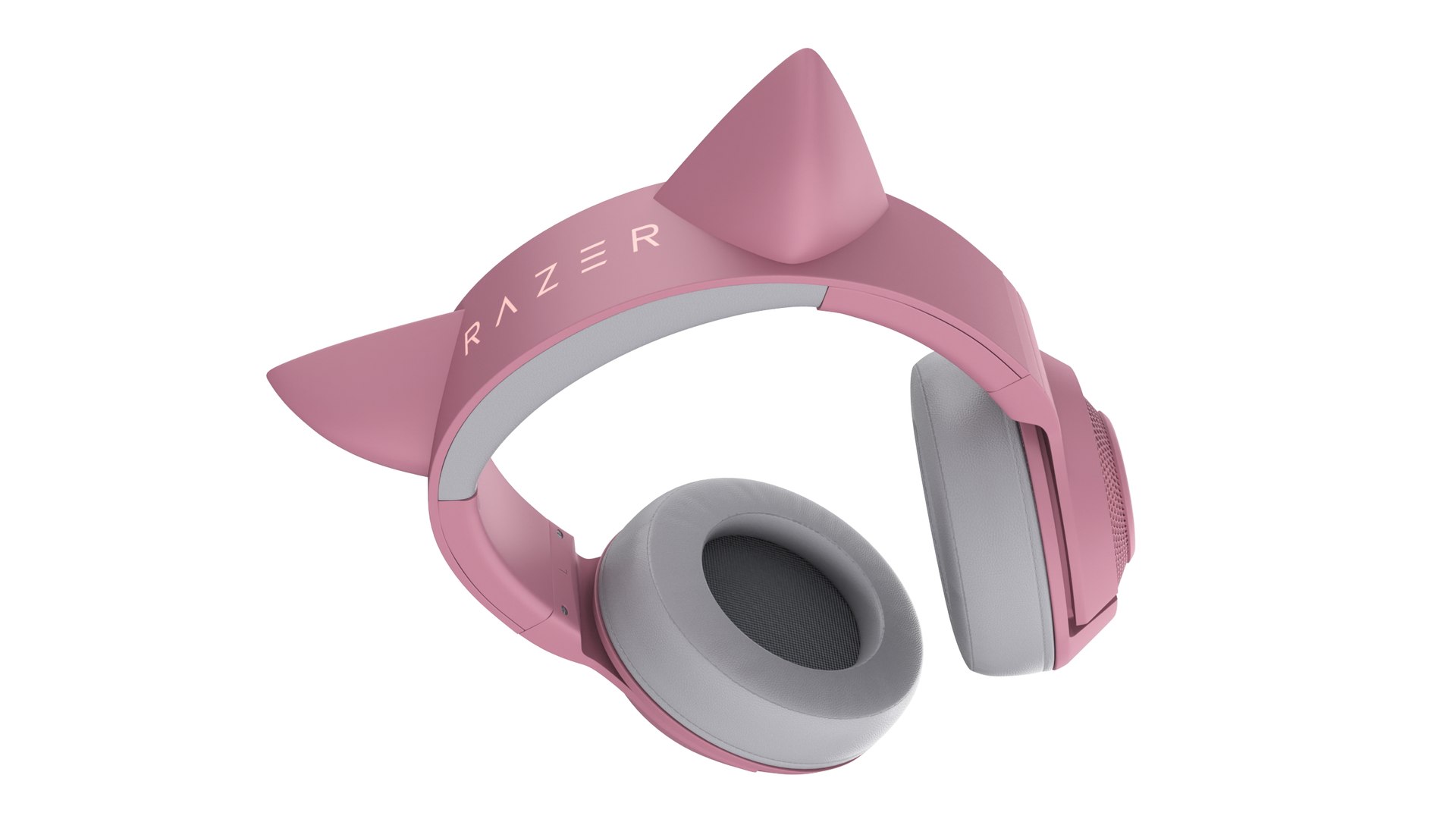 3D Headphones Razer Kraken BT Kitty Edition Quartz Turned On ...