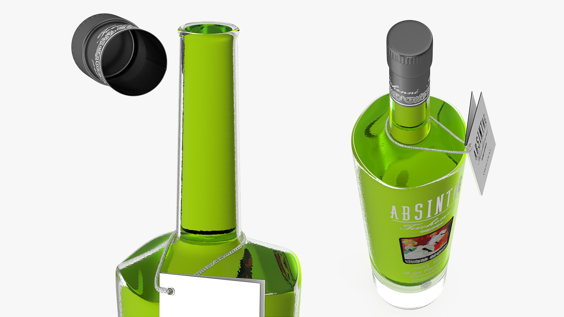 Teichenne absinthe green model - TurboSquid 1648658
