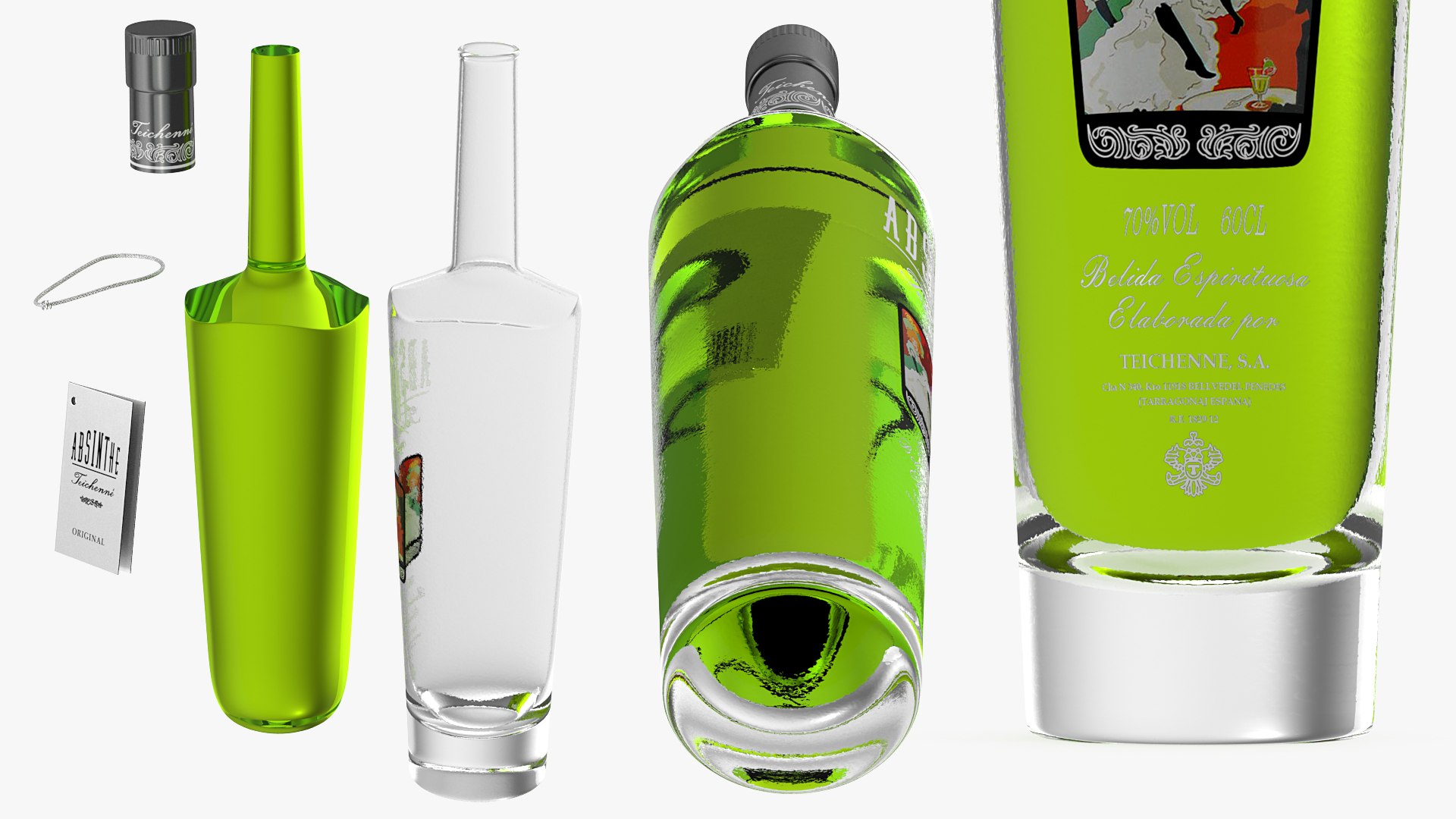Teichenne Absinthe Green Model - TurboSquid 1648658