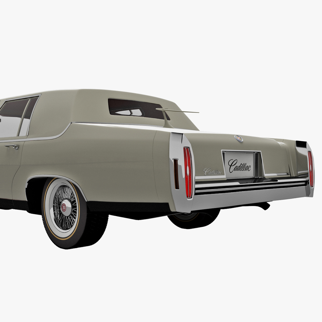 cadillac fleetwood limousine 3d model