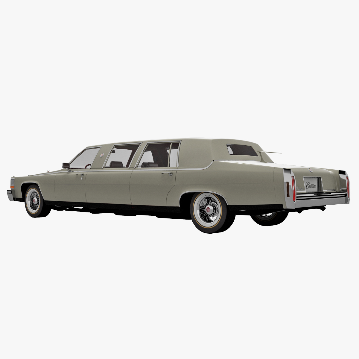 cadillac fleetwood limousine 3d model