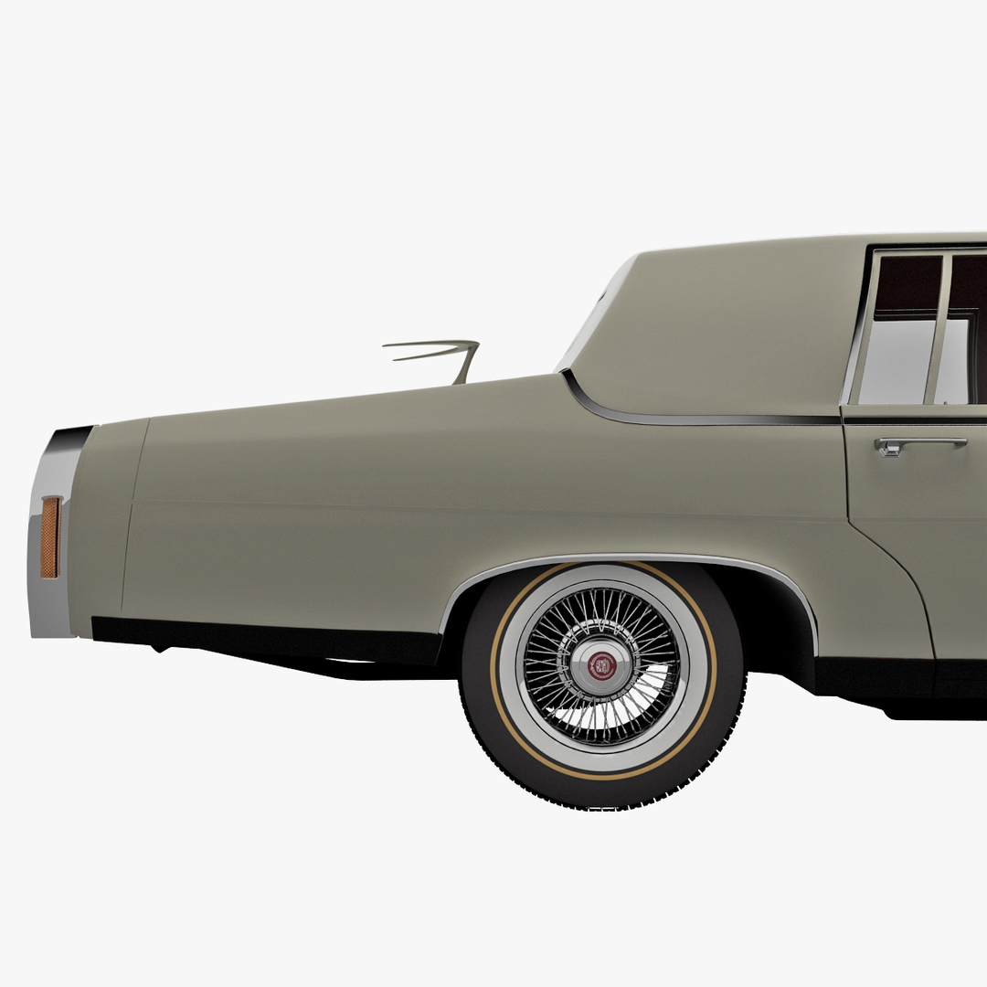 cadillac fleetwood limousine 3d model