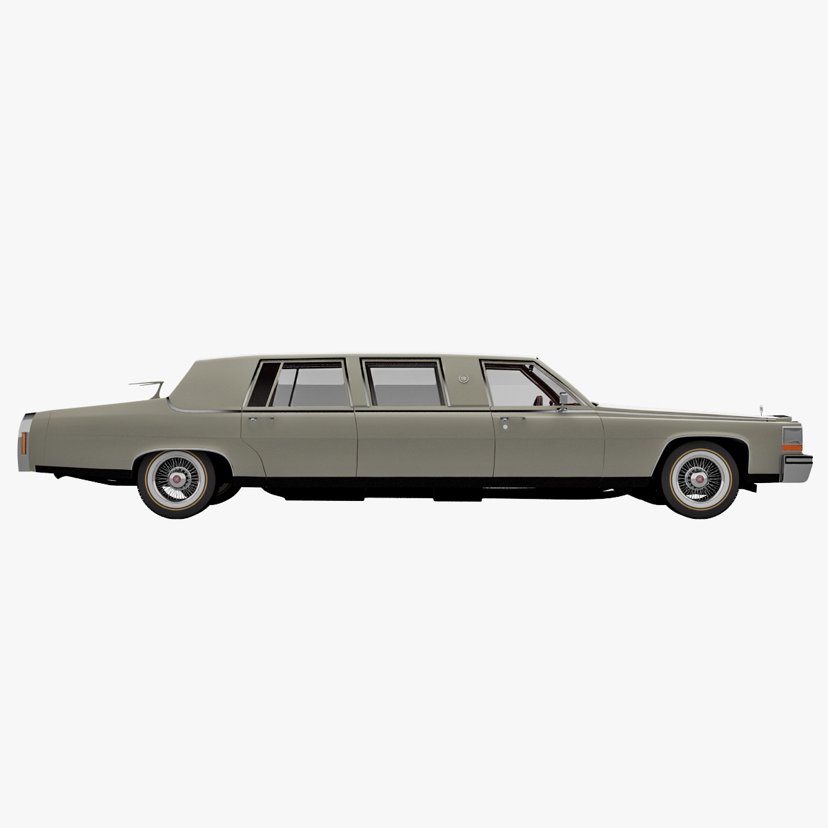 cadillac fleetwood limousine 3d model