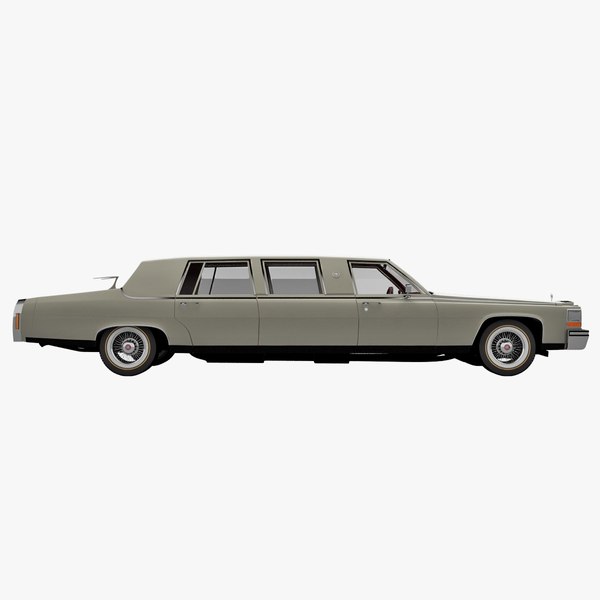 cadillac fleetwood limousine 3d model