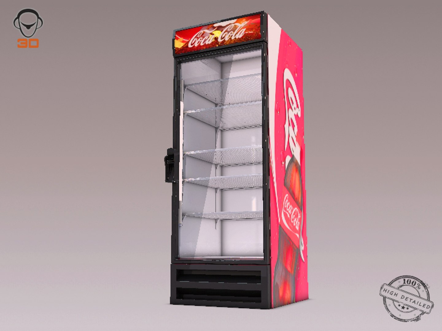 3dsmax Coca-cola Refrigerator