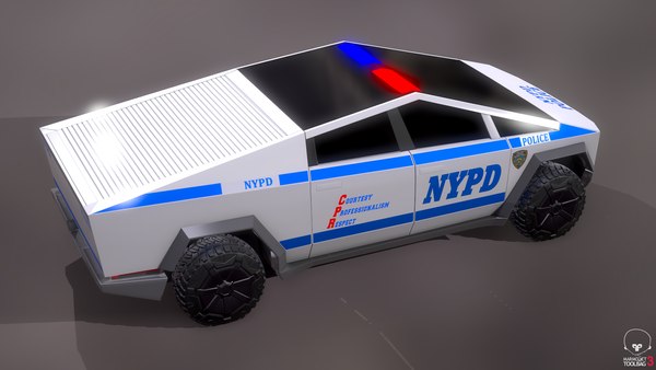 Cybertruck police car model - TurboSquid 1565236
