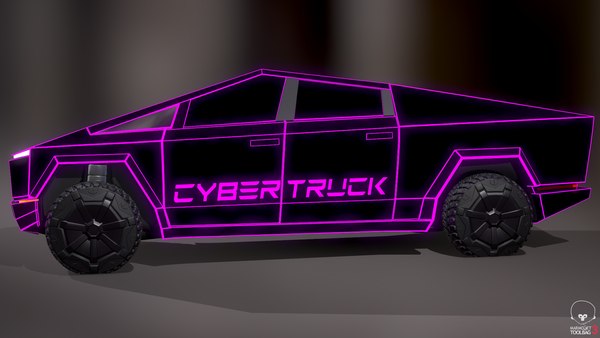 Cybertruck police car model - TurboSquid 1565236