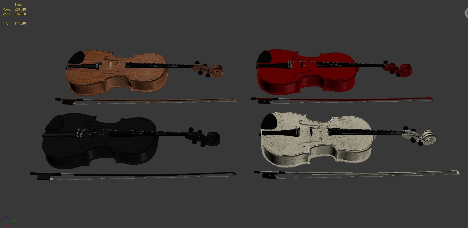 3d viola model