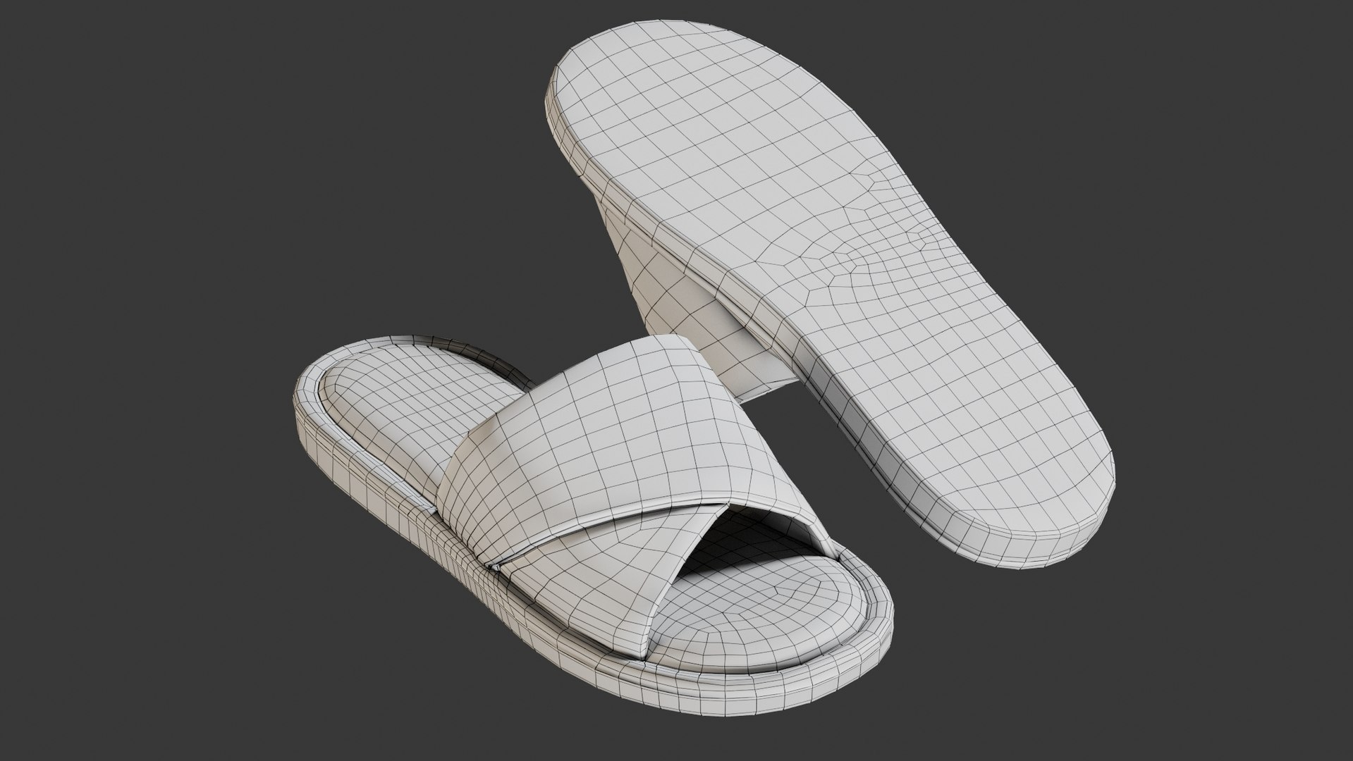 Realistic Men S Slippers 3D Model - TurboSquid 1562726