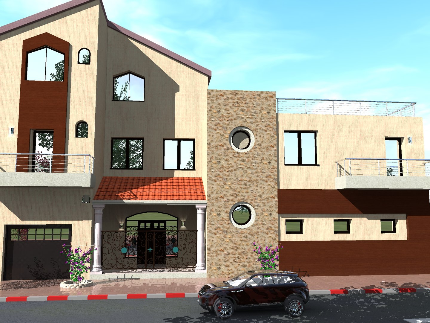 Villa Model - TurboSquid 1303515