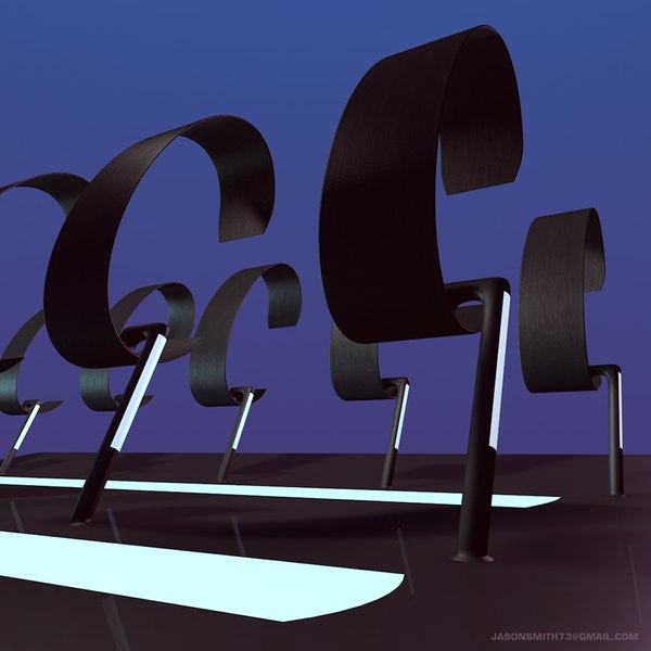 3d model futuristic watch display