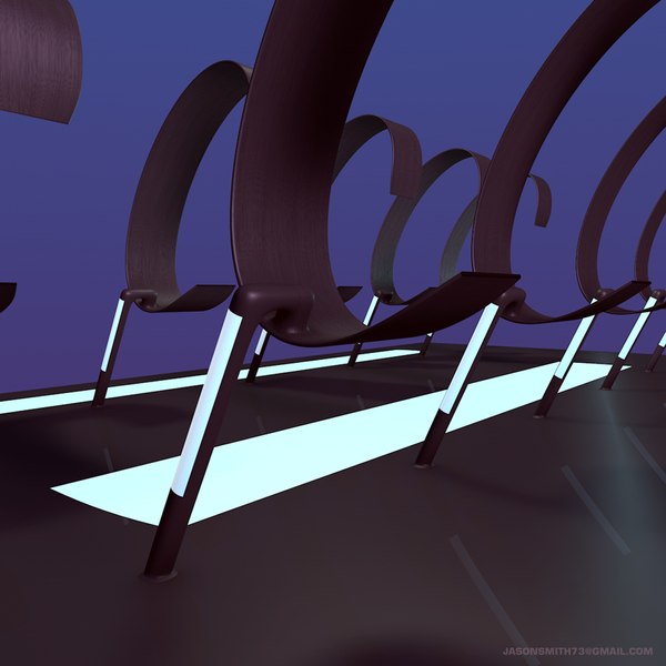 3d model futuristic watch display