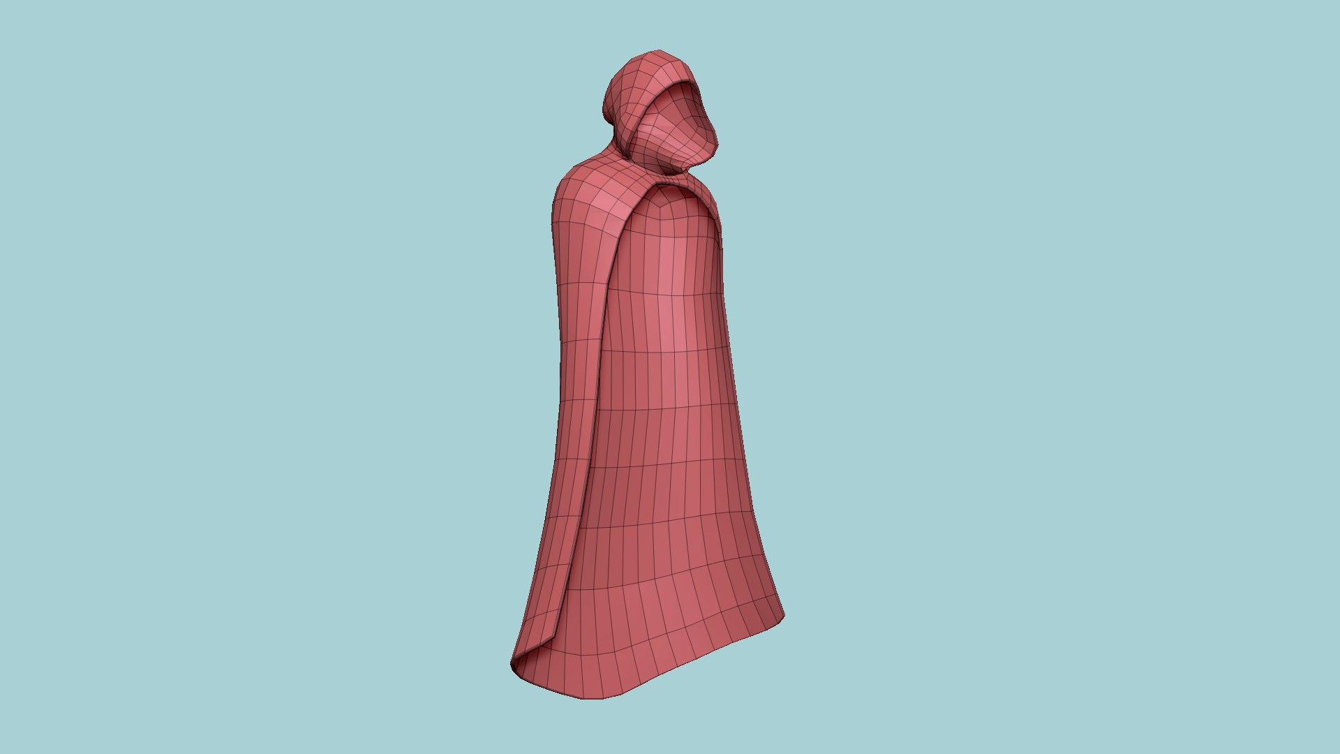 3D Medieval Cloak A10 Black White - Fantasy Character Design Model ...
