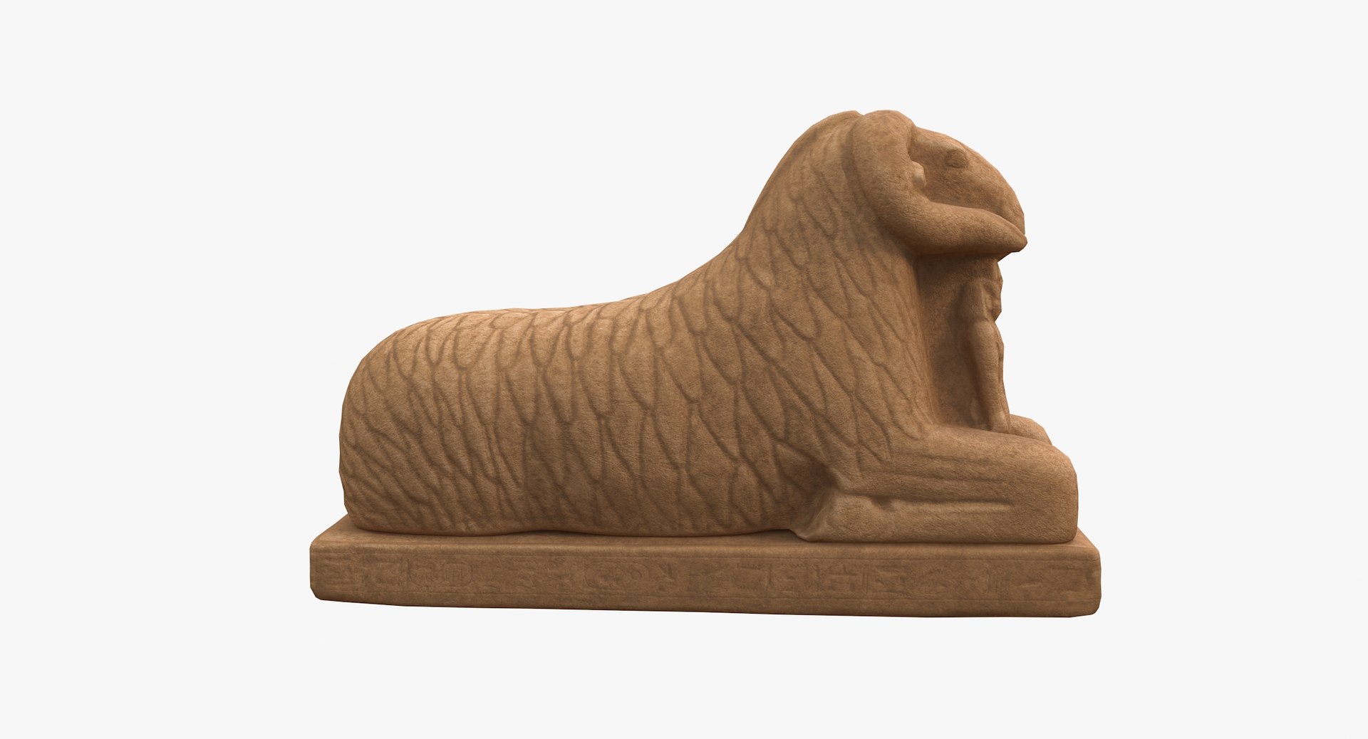 3D Ram Sphinx Statue Model - TurboSquid 2126908