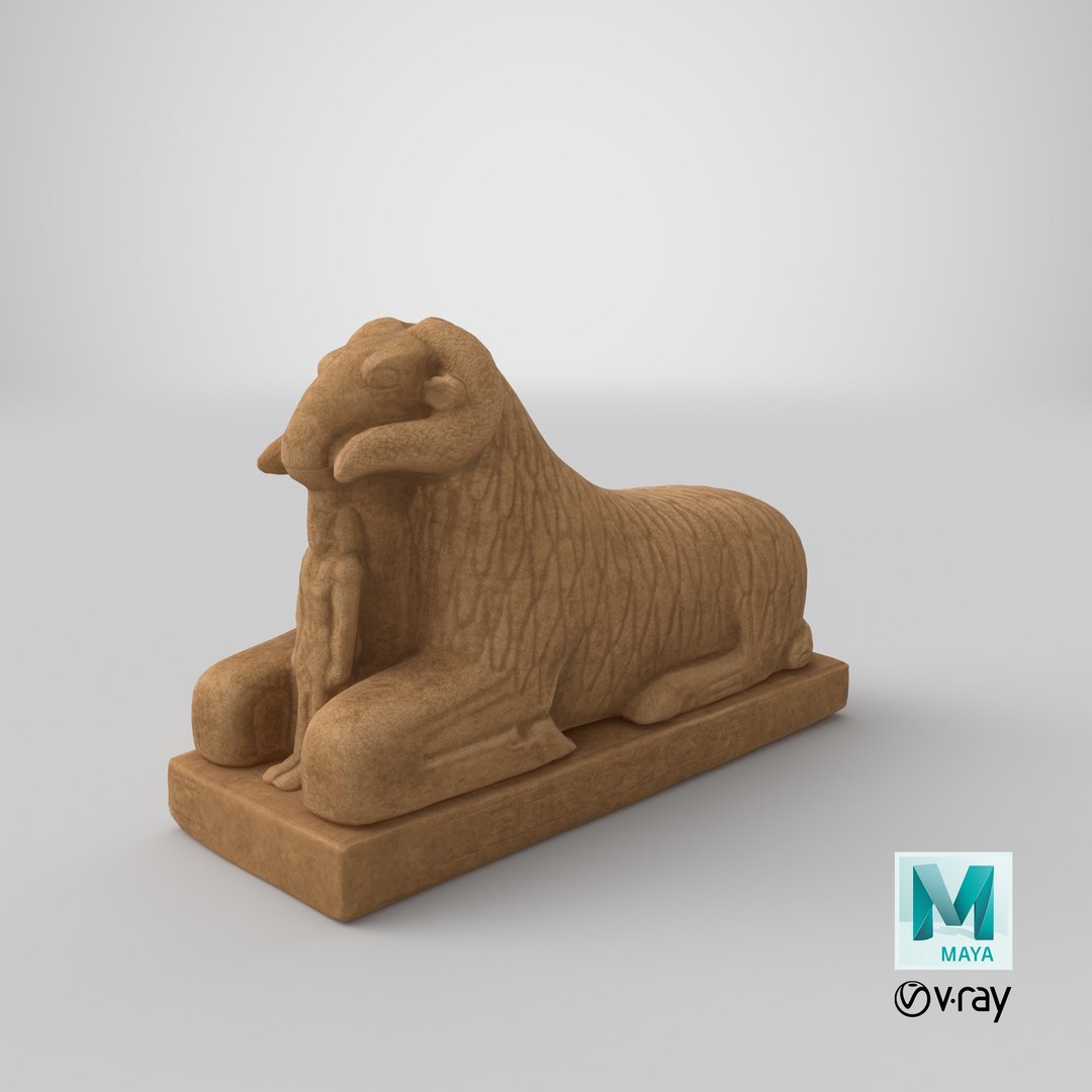 3D Ram Sphinx Statue Model - TurboSquid 2126908