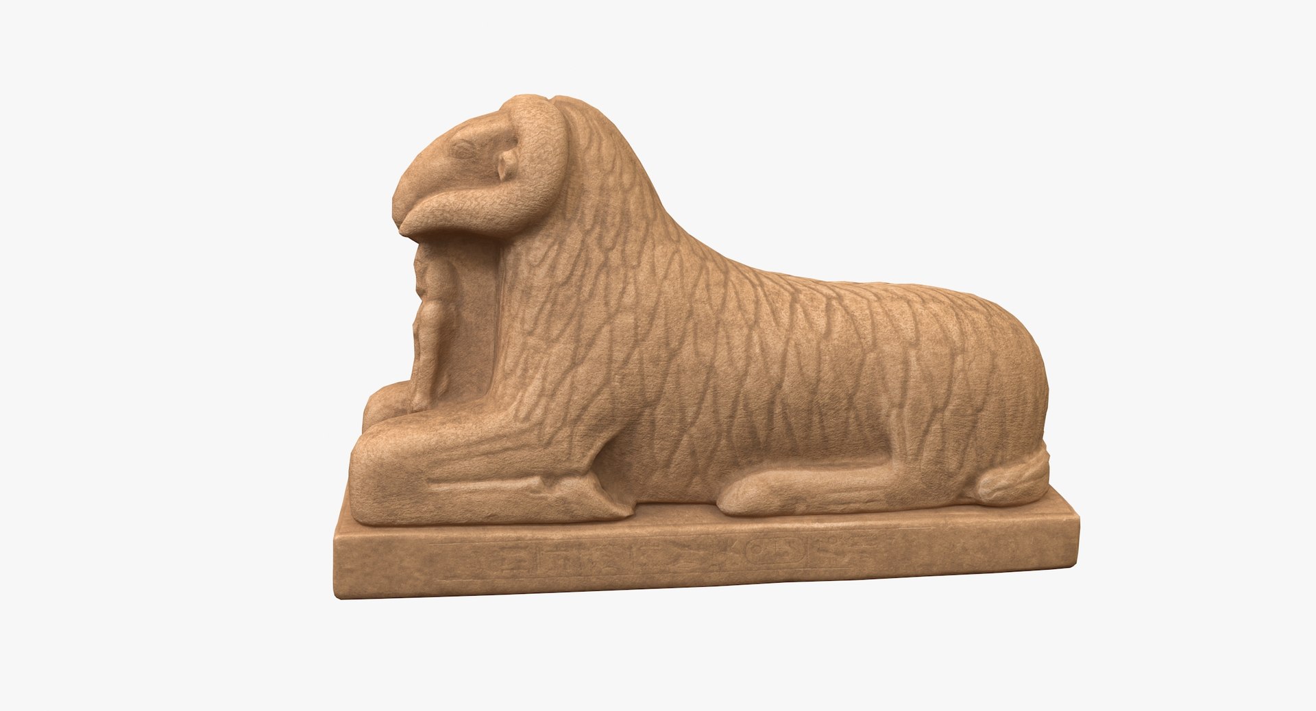 3D Ram Sphinx Statue Model - TurboSquid 2126908