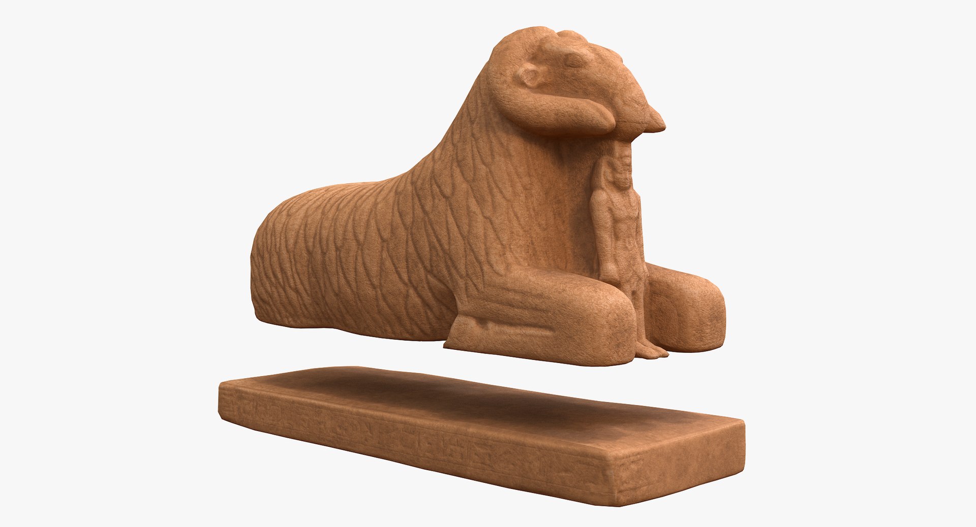 3D Ram Sphinx Statue Model - TurboSquid 2126908