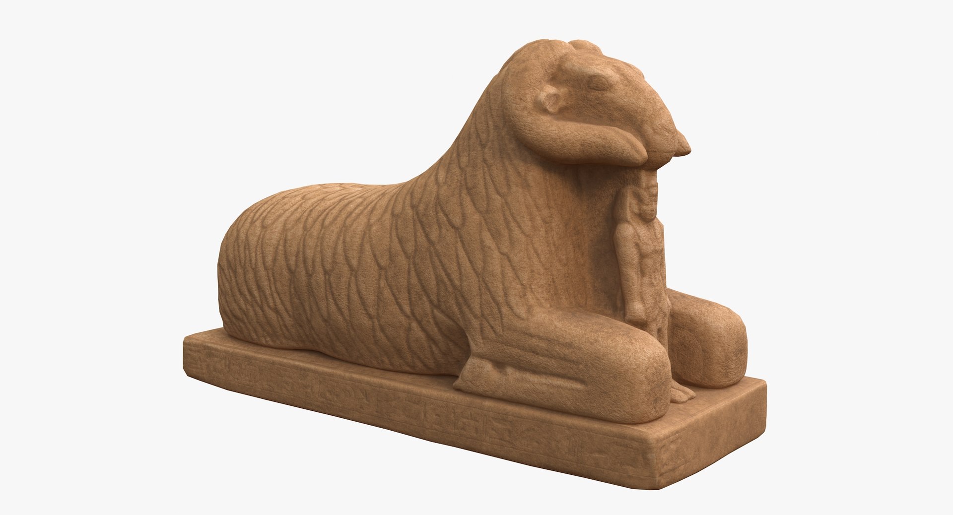 3D Ram Sphinx Statue Model - TurboSquid 2126908
