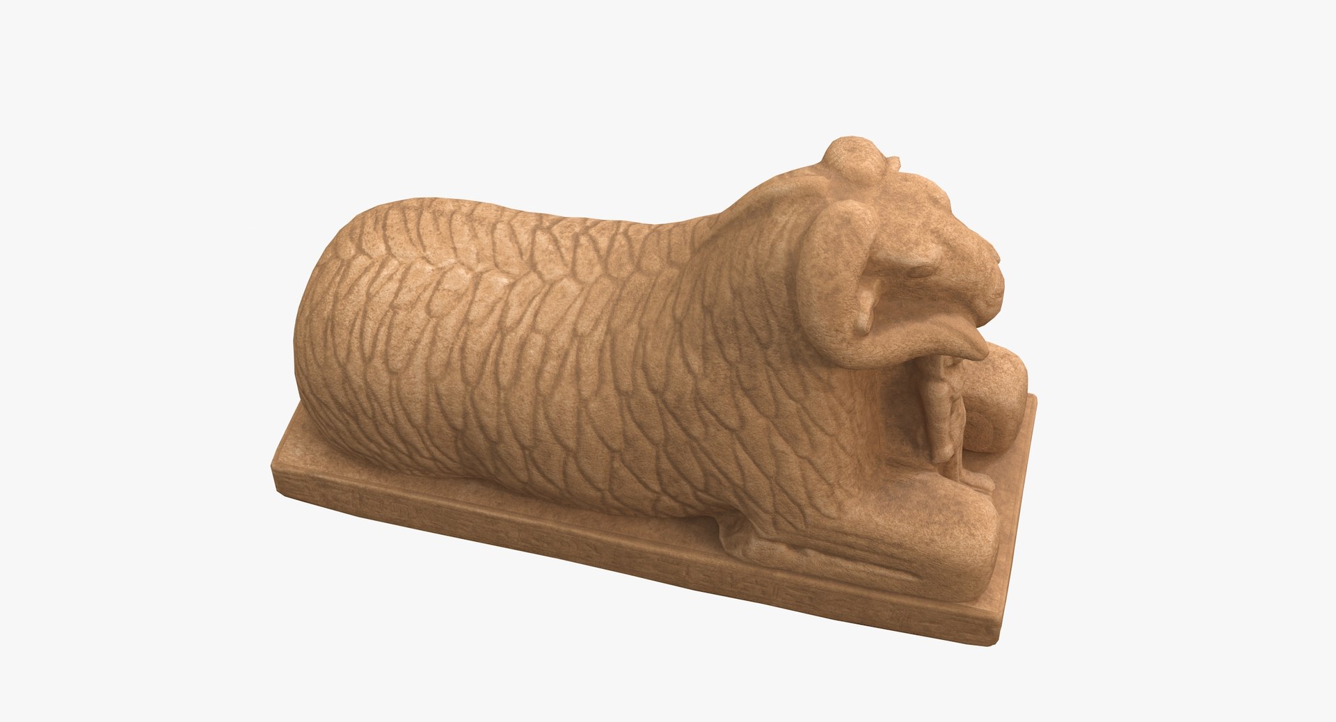 3D Ram Sphinx Statue Model - TurboSquid 2126908