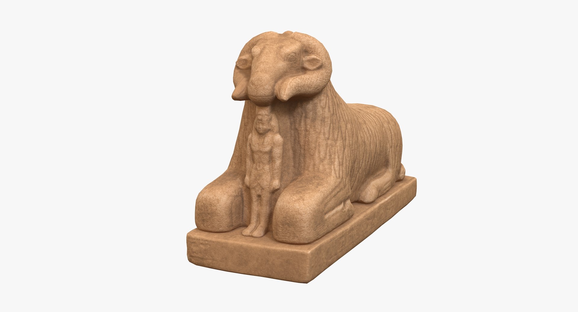 3D Ram Sphinx Statue Model - TurboSquid 2126908
