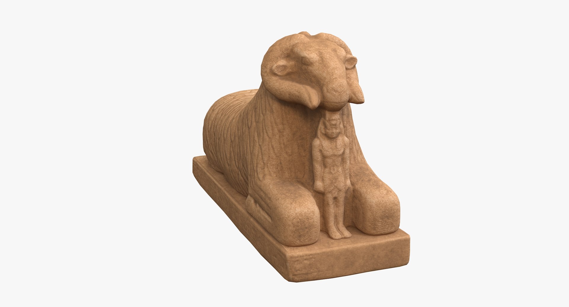 3D Ram Sphinx Statue Model - TurboSquid 2126908