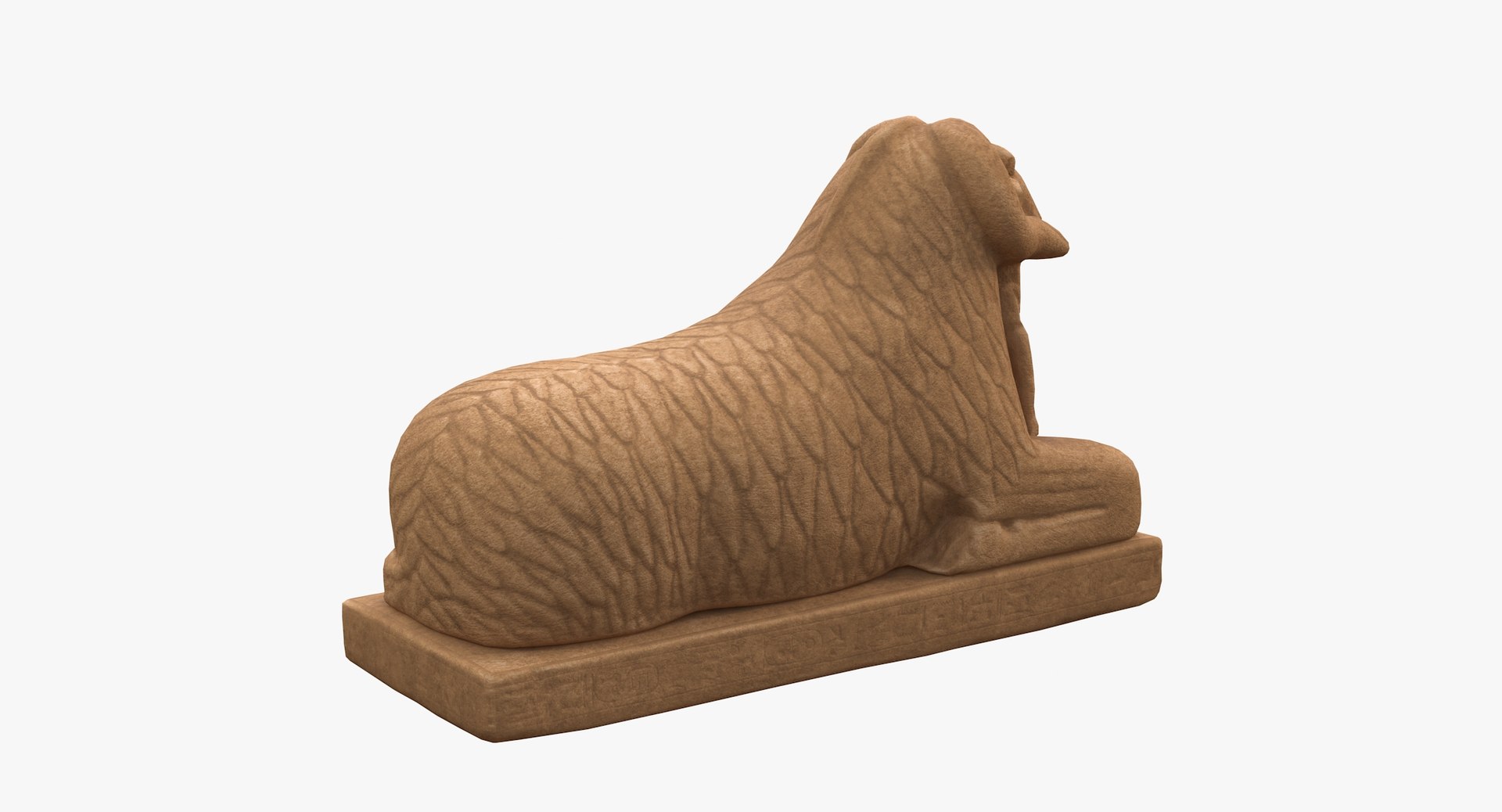 3D Ram Sphinx Statue Model - TurboSquid 2126908