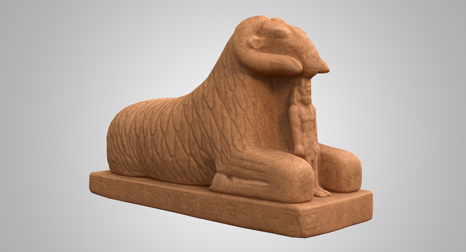 3D Ram Sphinx Statue model - TurboSquid 2126908