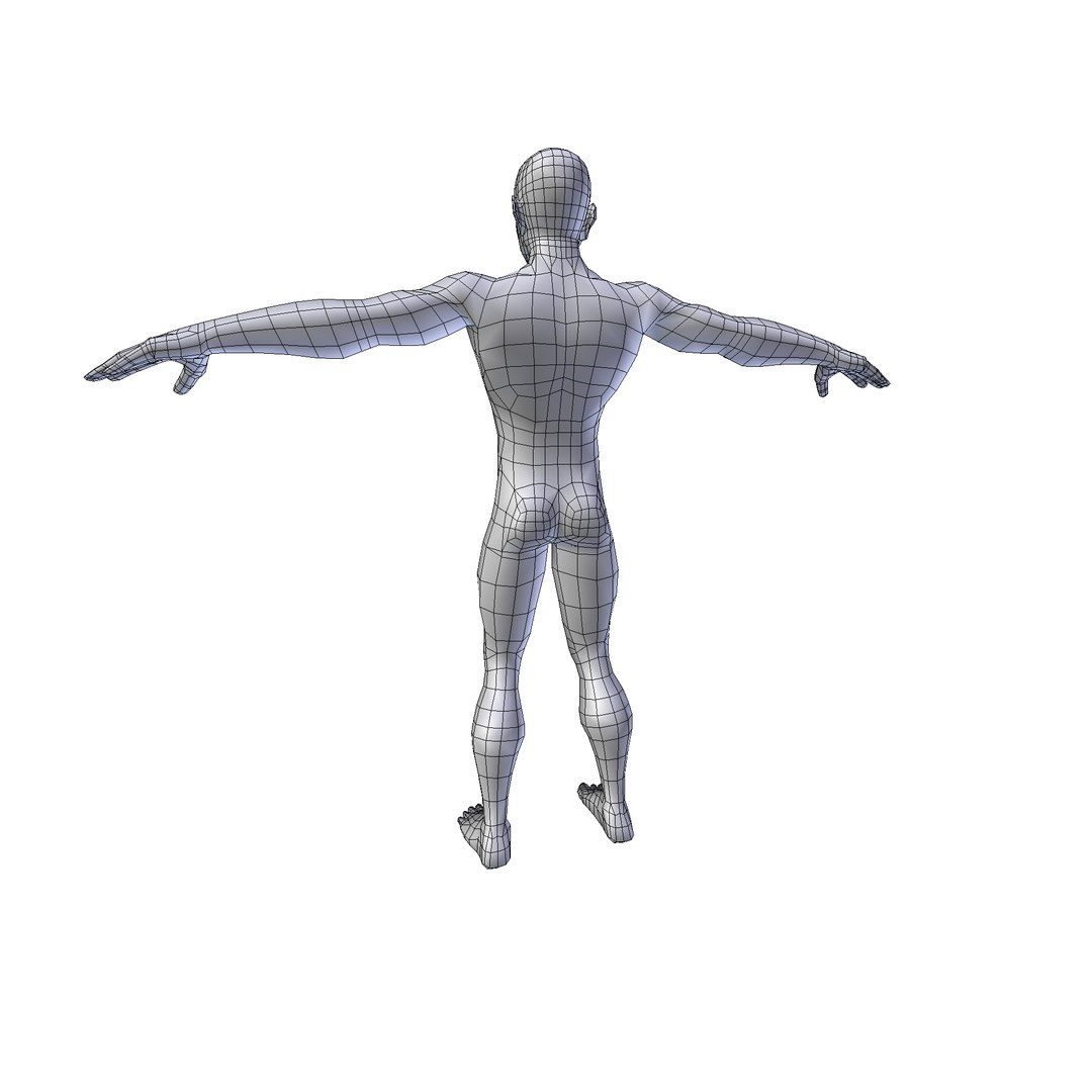 3D Man 1 87m Basemesh - TurboSquid 2298559