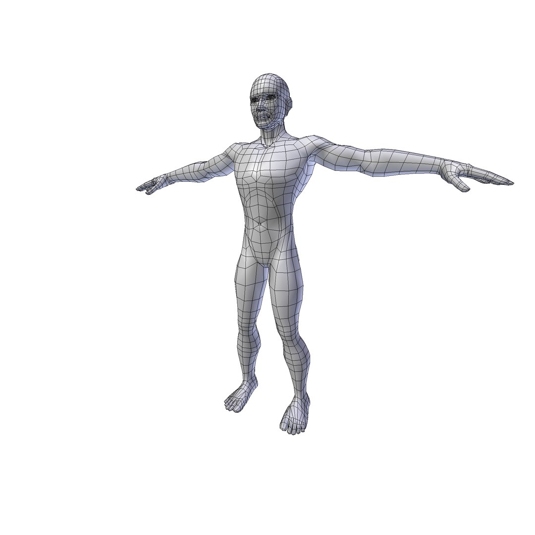 3D Man 1 87m Basemesh - TurboSquid 2298559