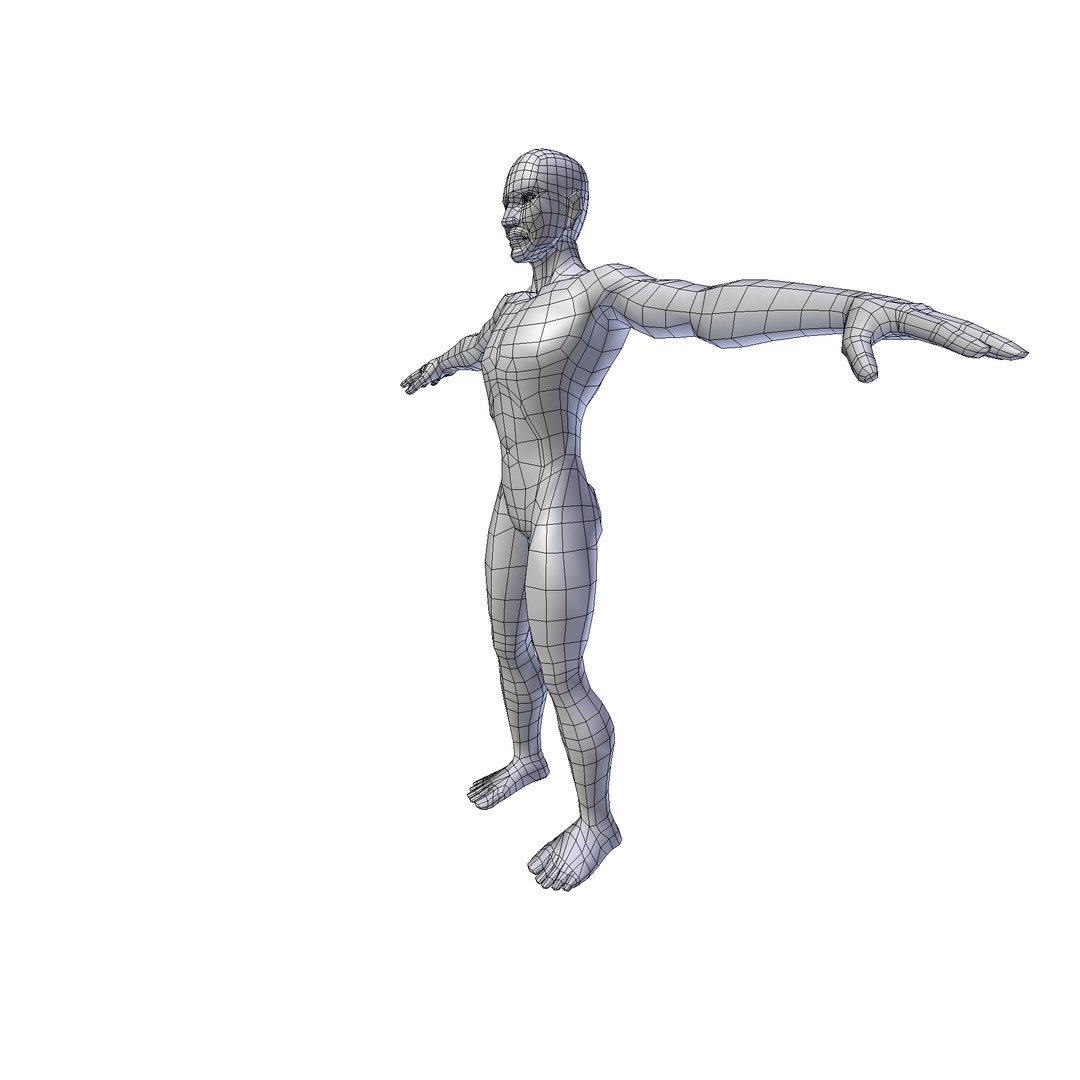 3D Man 1 87m Basemesh - TurboSquid 2298559