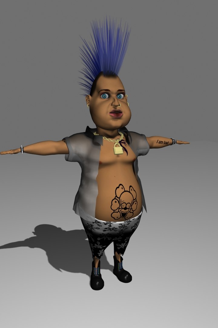 Punk Man 3d Max