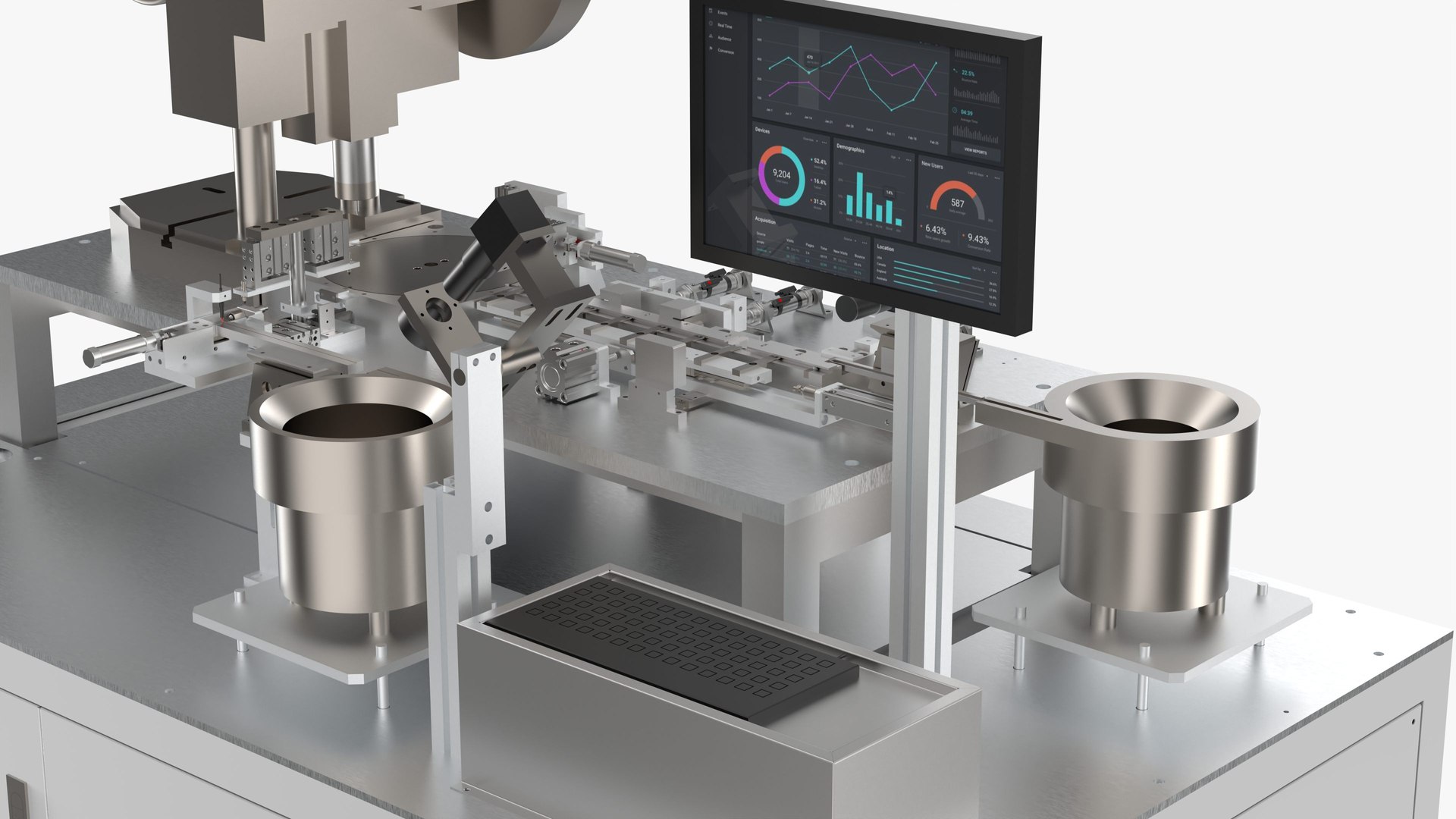 Automatic Electronic Lock Assembly Machine 3D - TurboSquid 2252029