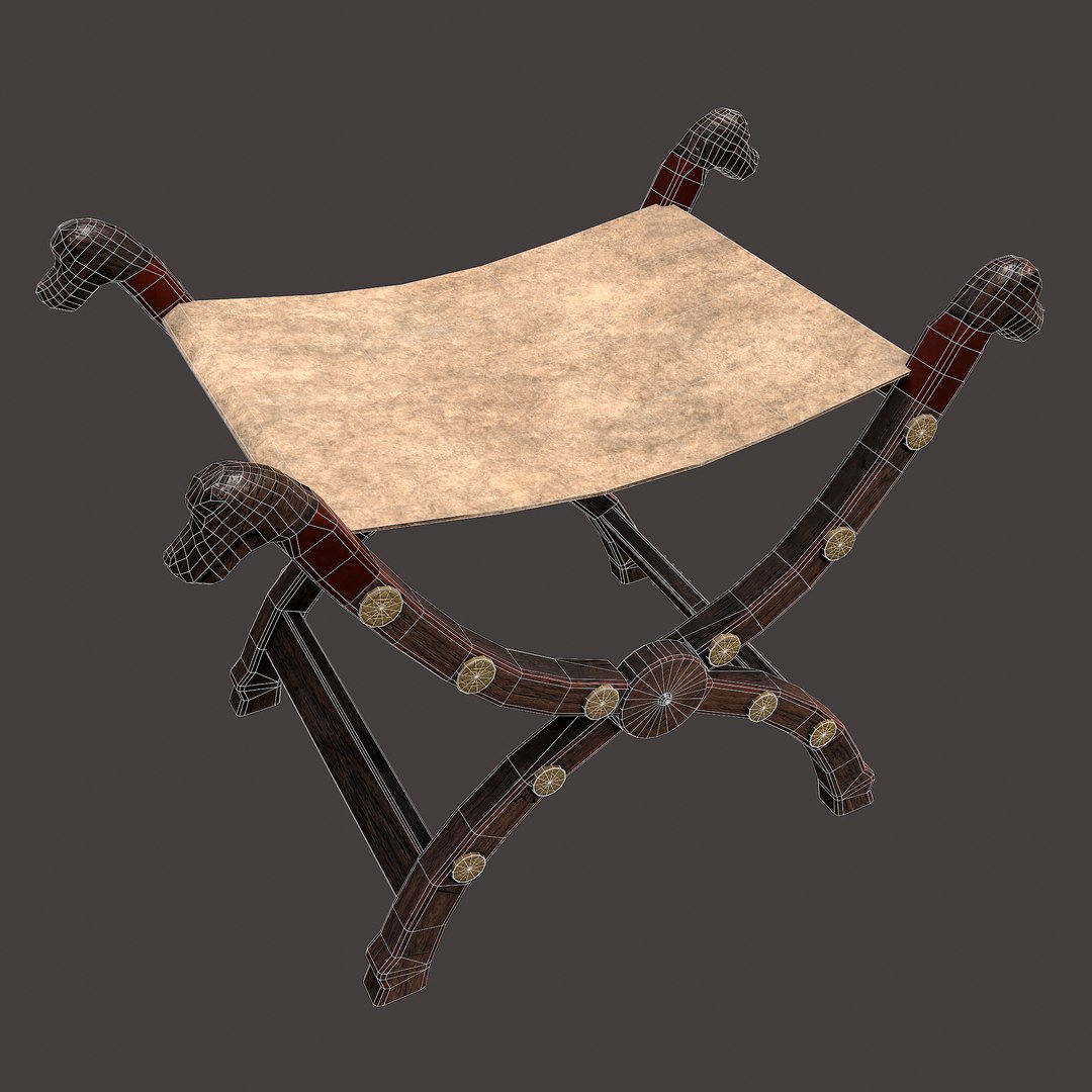 3D Viking Stool model - TurboSquid 1756081