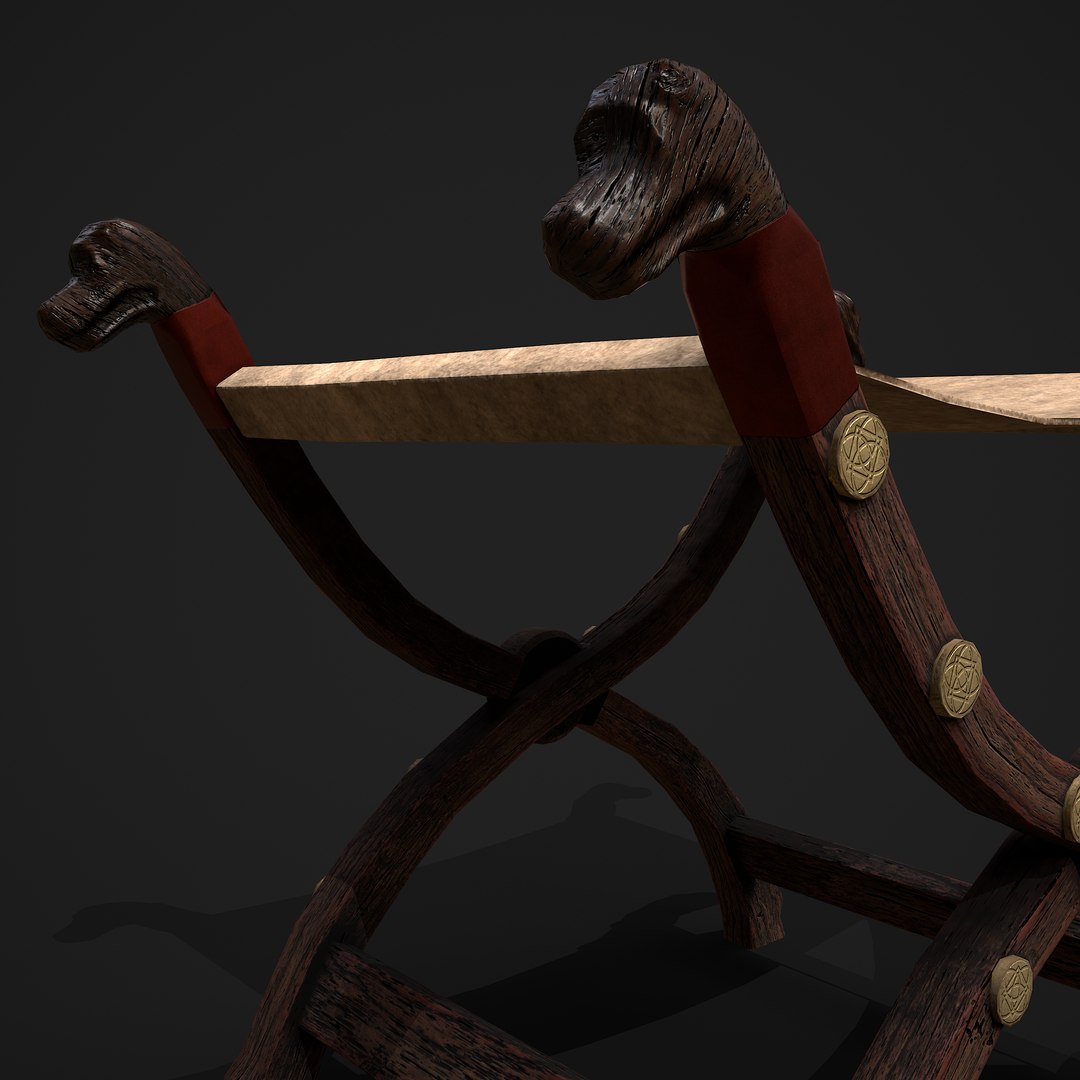 3D Viking Stool Model - TurboSquid 1756081