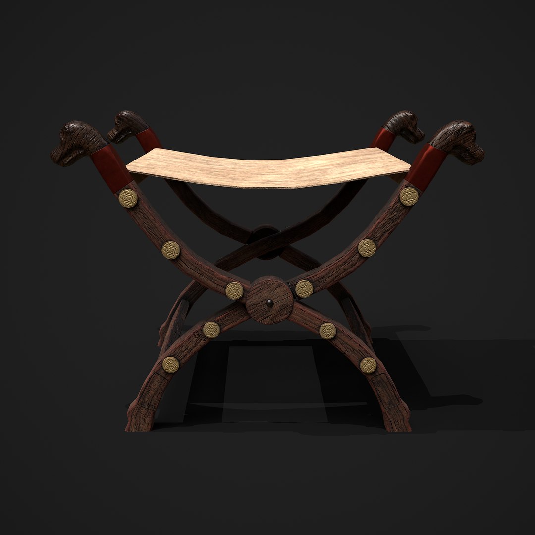 3D Viking Stool Model - TurboSquid 1756081