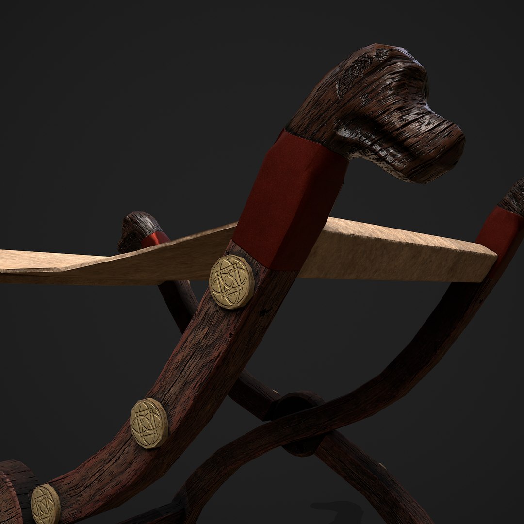 3D Viking Stool model - TurboSquid 1756081