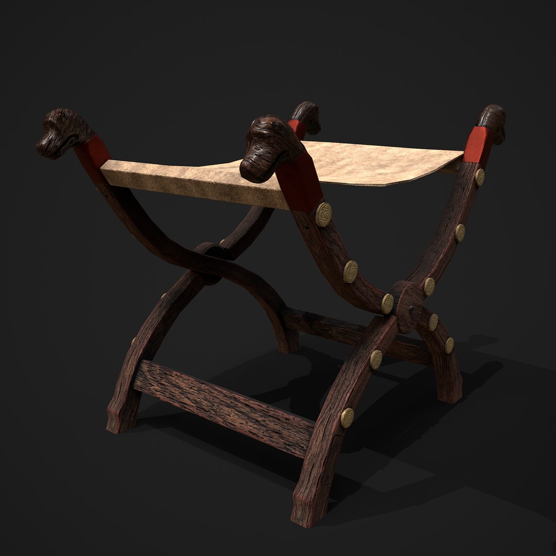 3D Viking Stool Model - TurboSquid 1756081