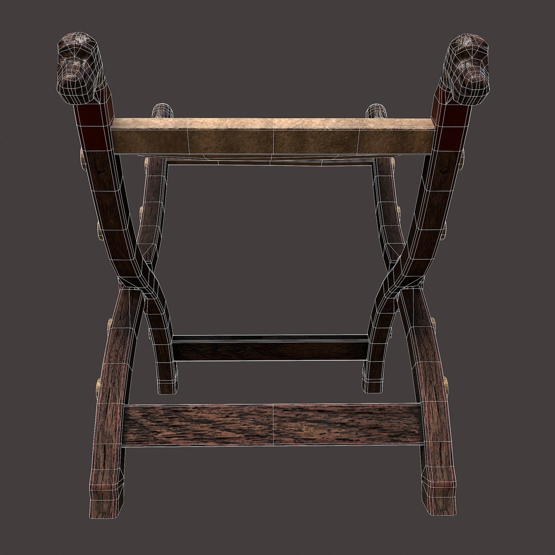 3D Viking Stool model - TurboSquid 1756081