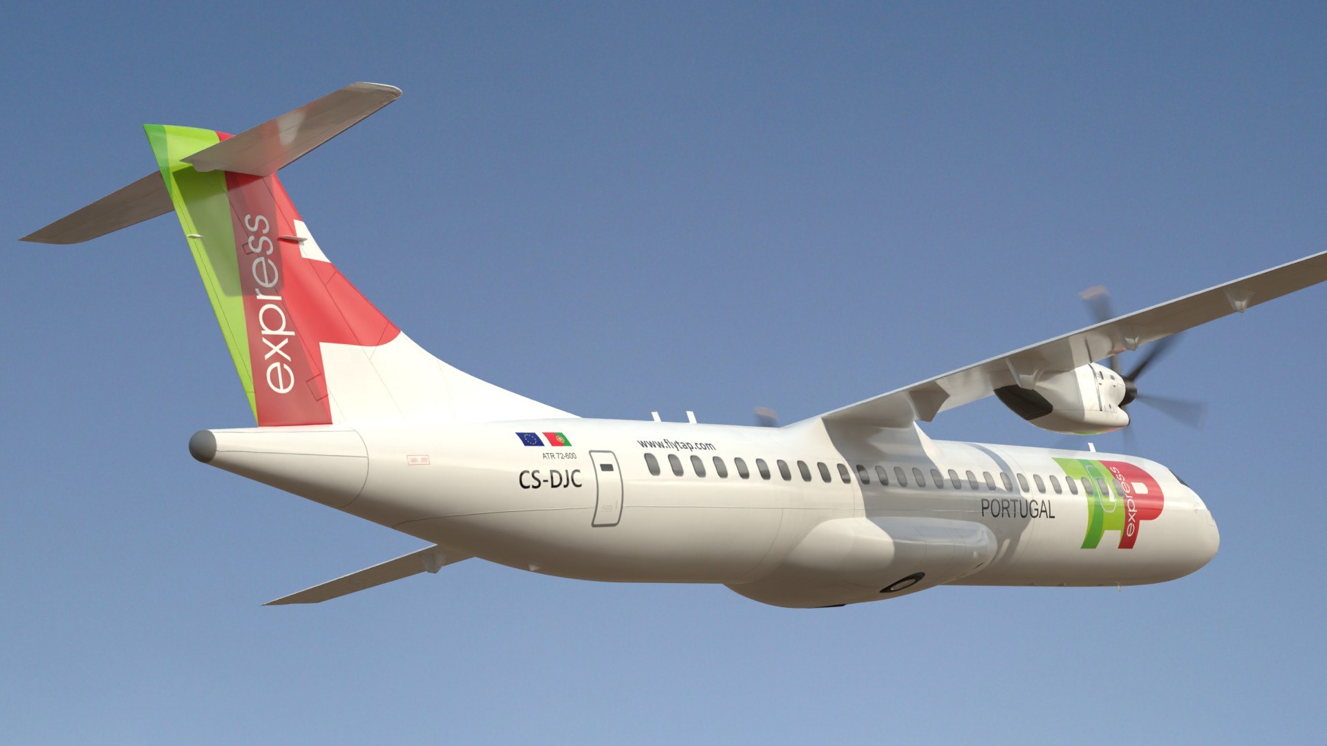 TAP Air Portugal ATR72 SC 3D Model - TurboSquid 2285282