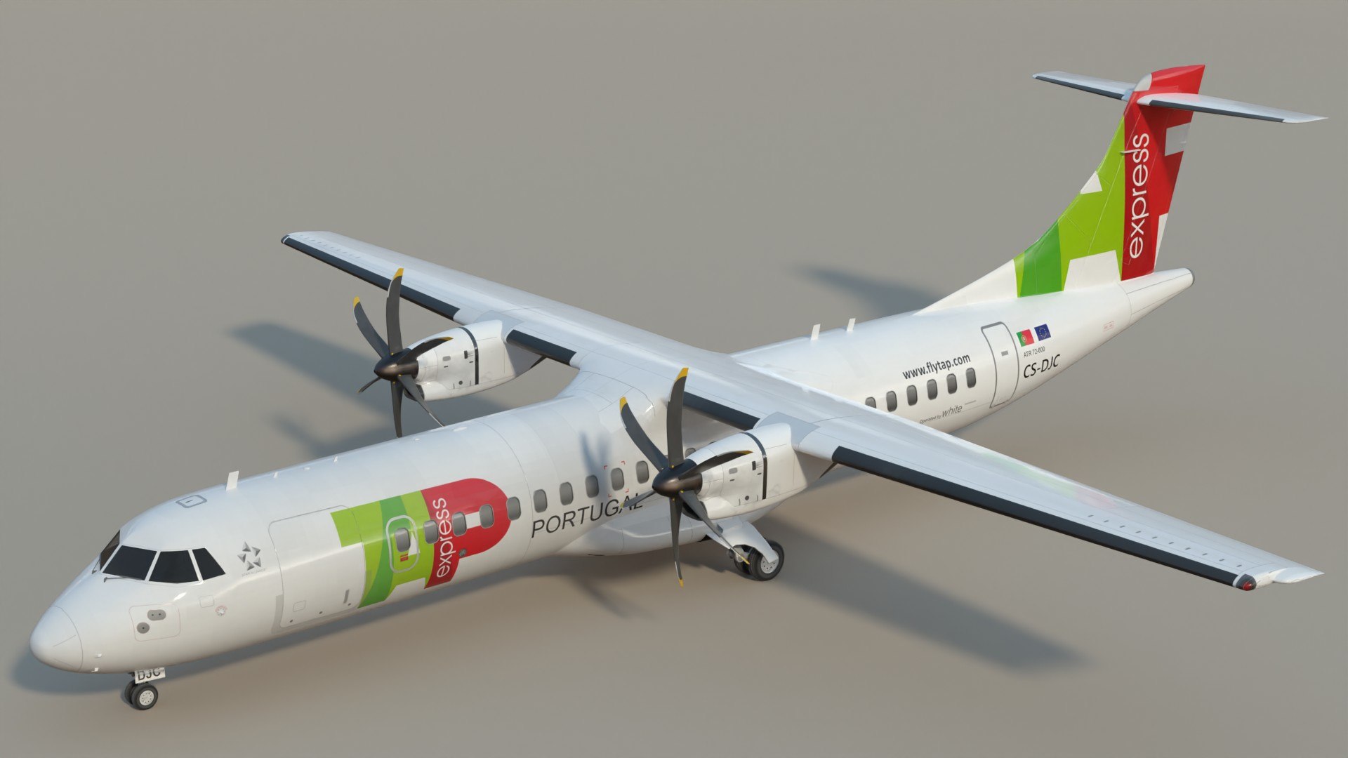TAP Air Portugal ATR72 SC 3D Model - TurboSquid 2285282