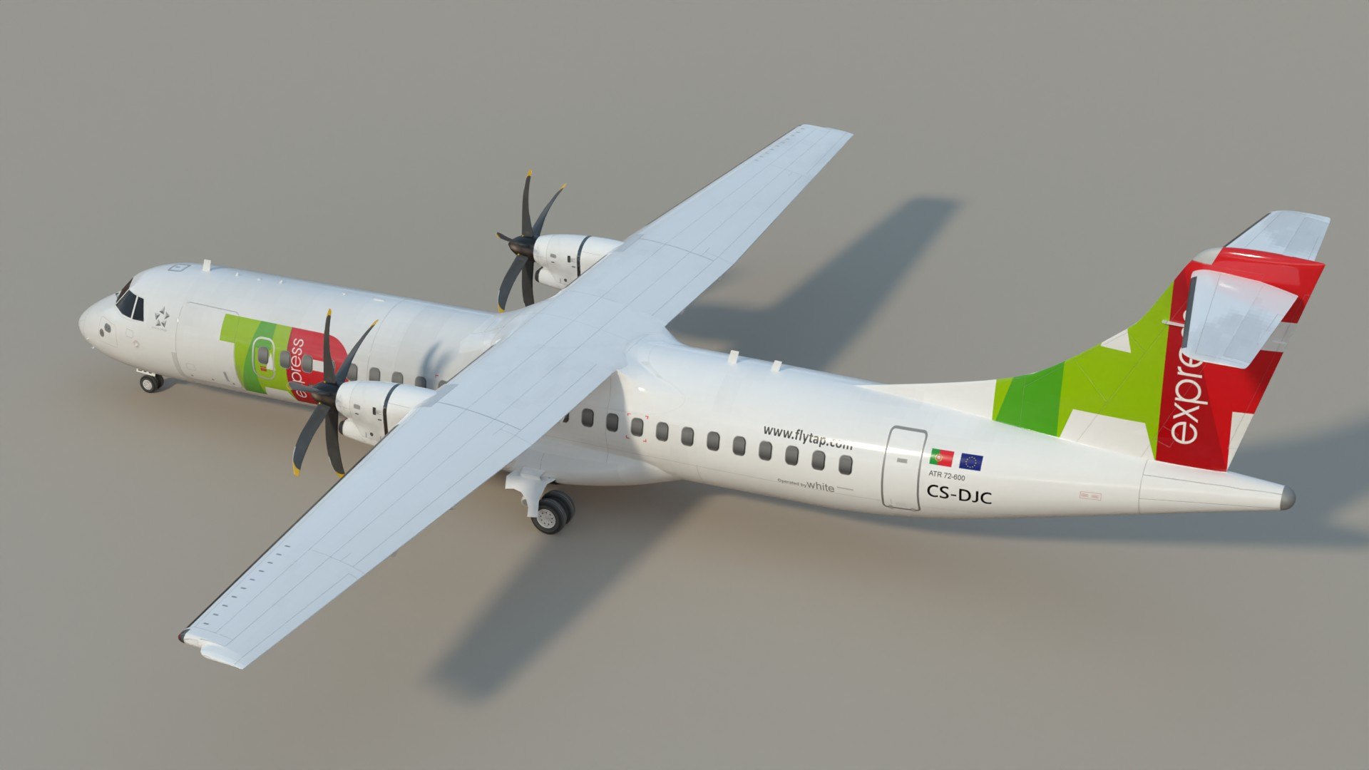 TAP Air Portugal ATR72 SC 3D Model - TurboSquid 2285282