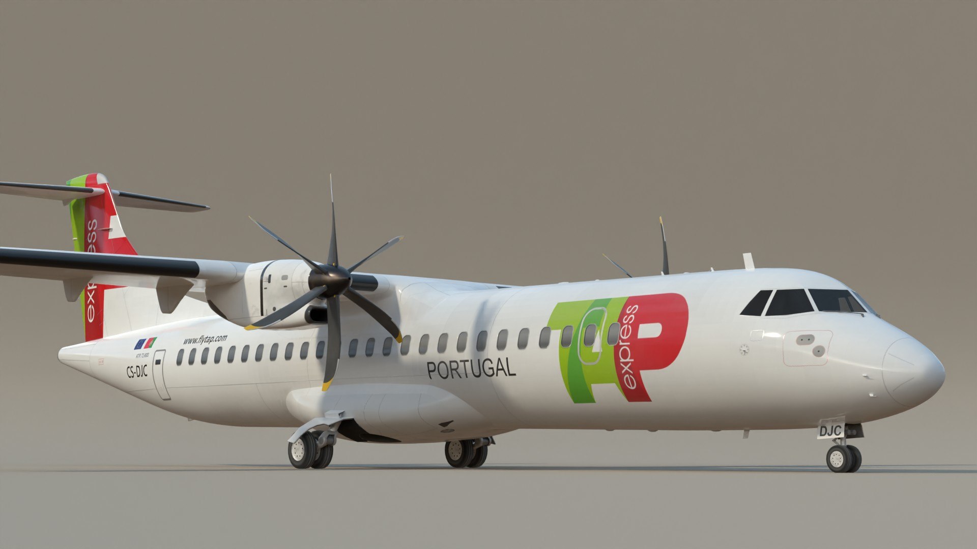 TAP Air Portugal ATR72 SC 3D Model - TurboSquid 2285282
