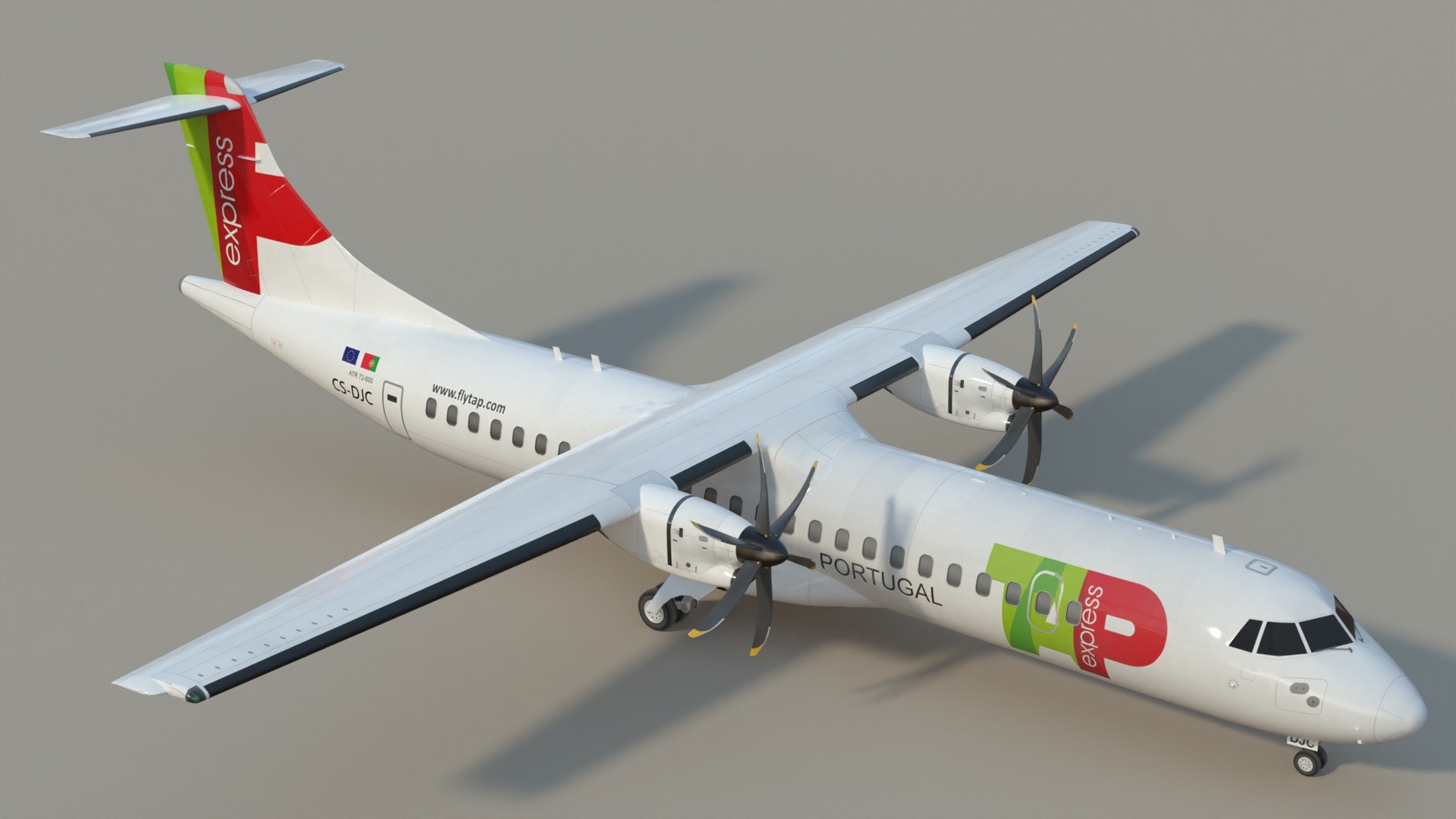 TAP Air Portugal ATR72 SC 3D Model - TurboSquid 2285282