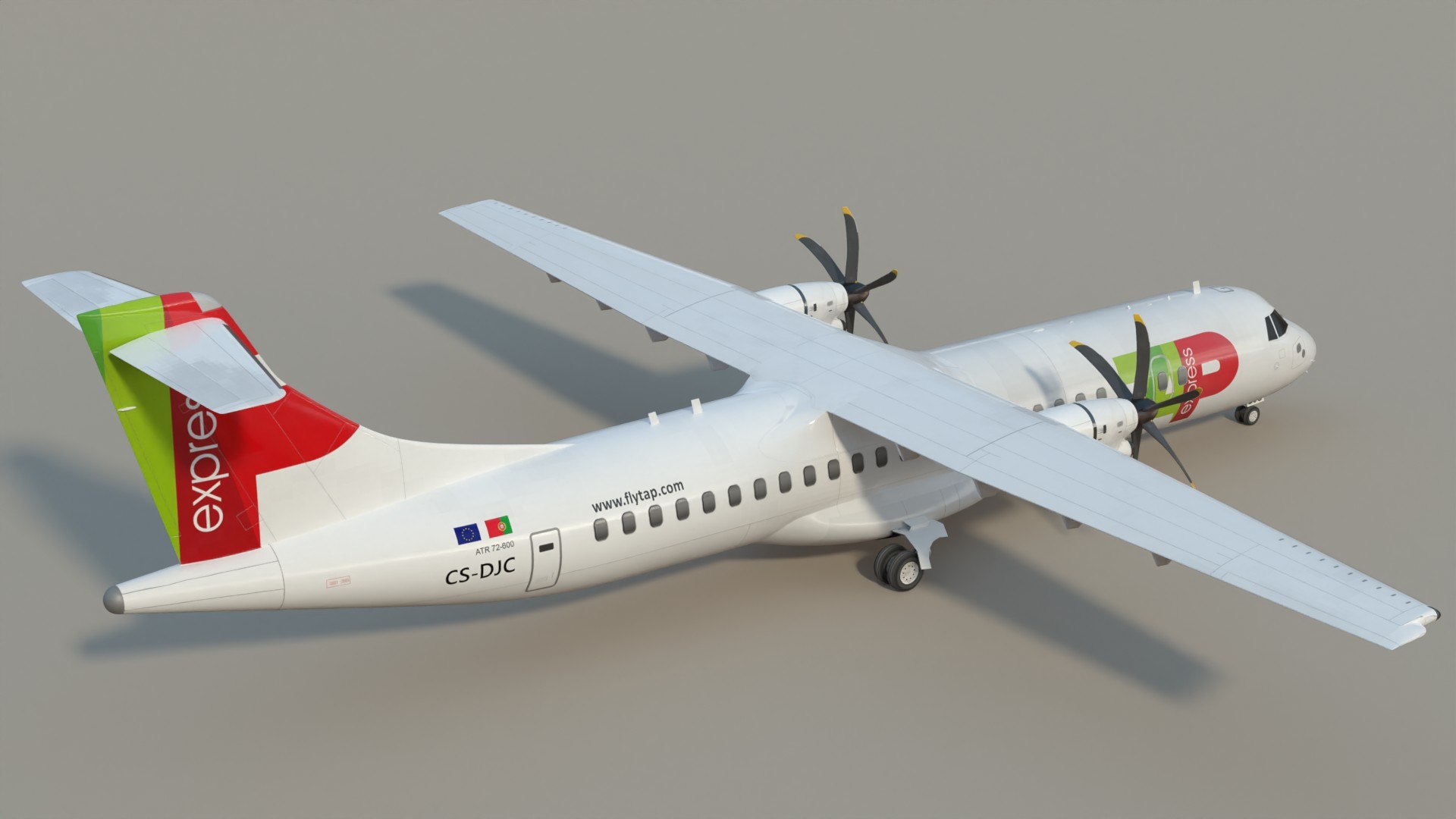 TAP Air Portugal ATR72 SC 3D Model - TurboSquid 2285282
