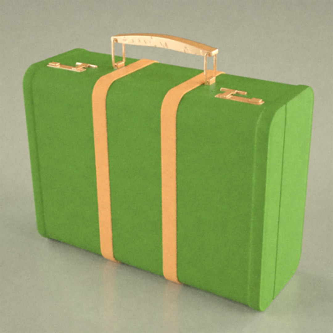 3d suitcase suit model
